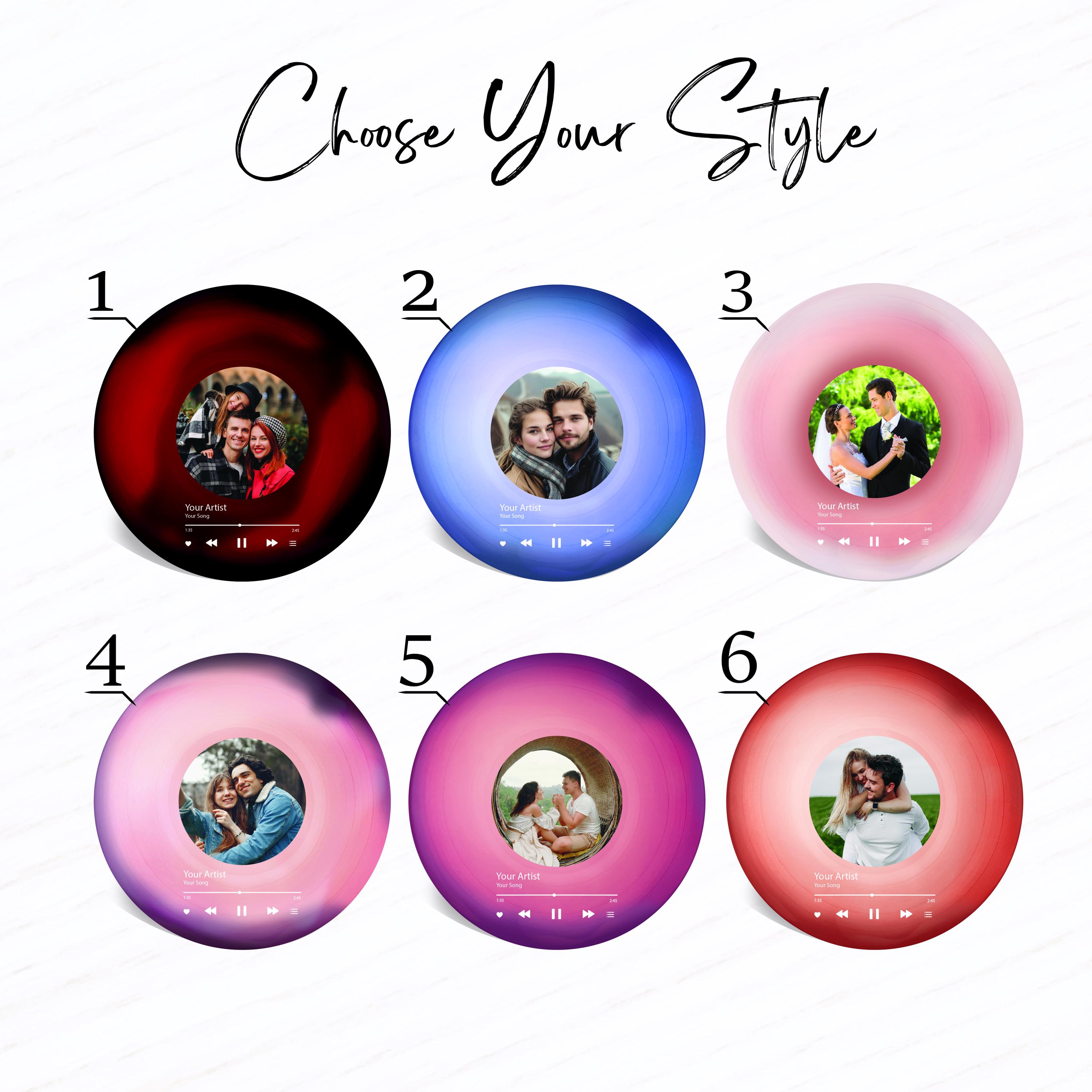 Personalized Vinyl Record | Custom Song Plaque With Engraved Stand ...