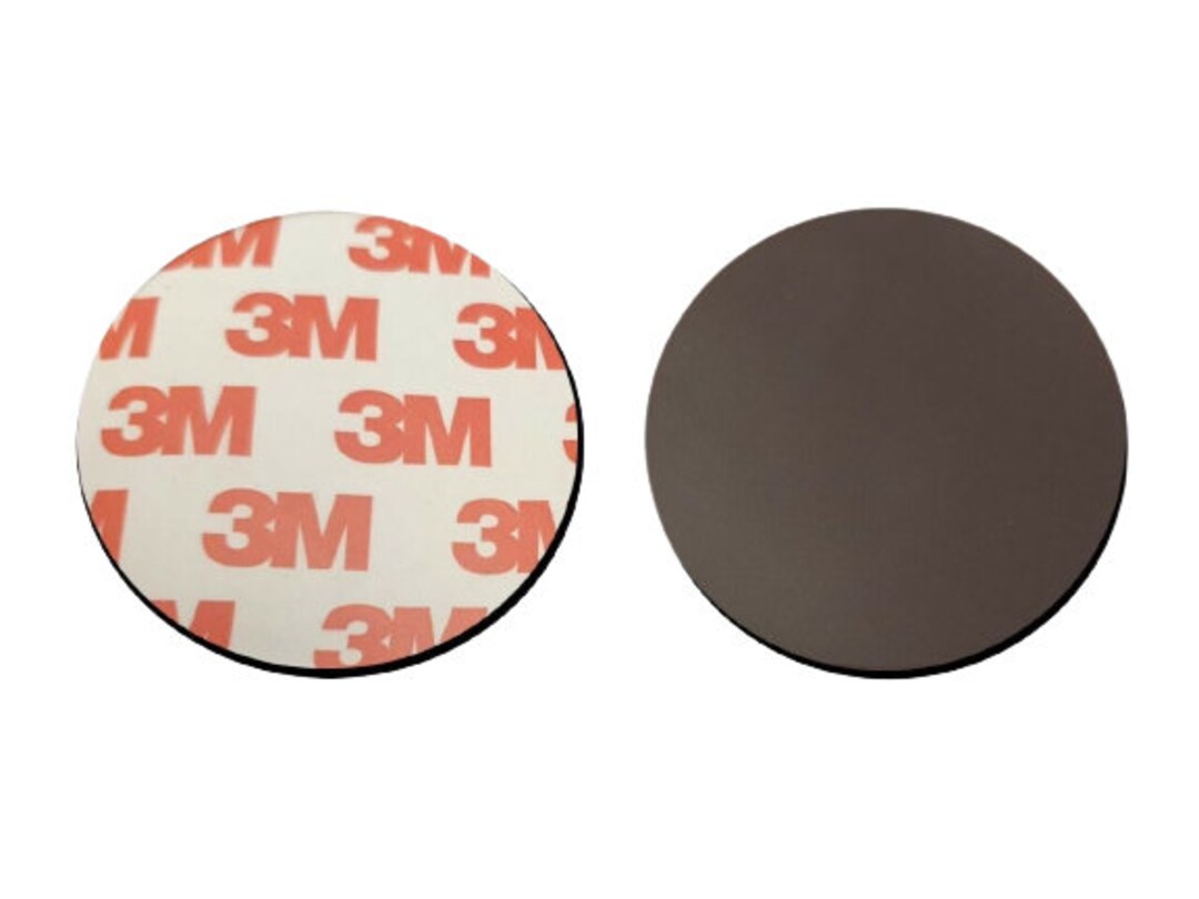 Self-adhesive Magnetic Discs Dot Square 25mm X 1mm 1.5mm or 2mm Thick ...