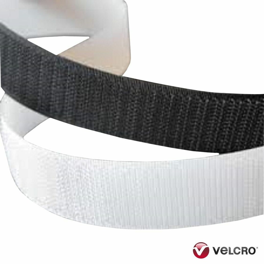 VELCRO® Sew on Tape Genuine Hook & Loop White Stitch-on Strips in Size ...