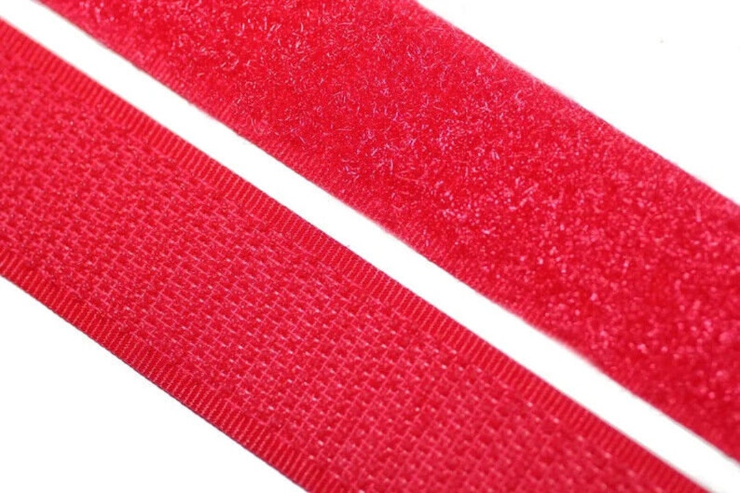 VELCRO® Sew on Tape Hook and Loop Red Multiple Widths & Lengths for ...