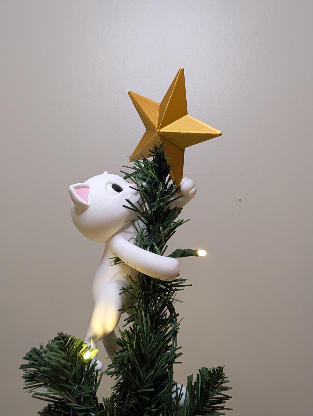 Kitten/cat Christmas Star Tree Topper - Etsy
