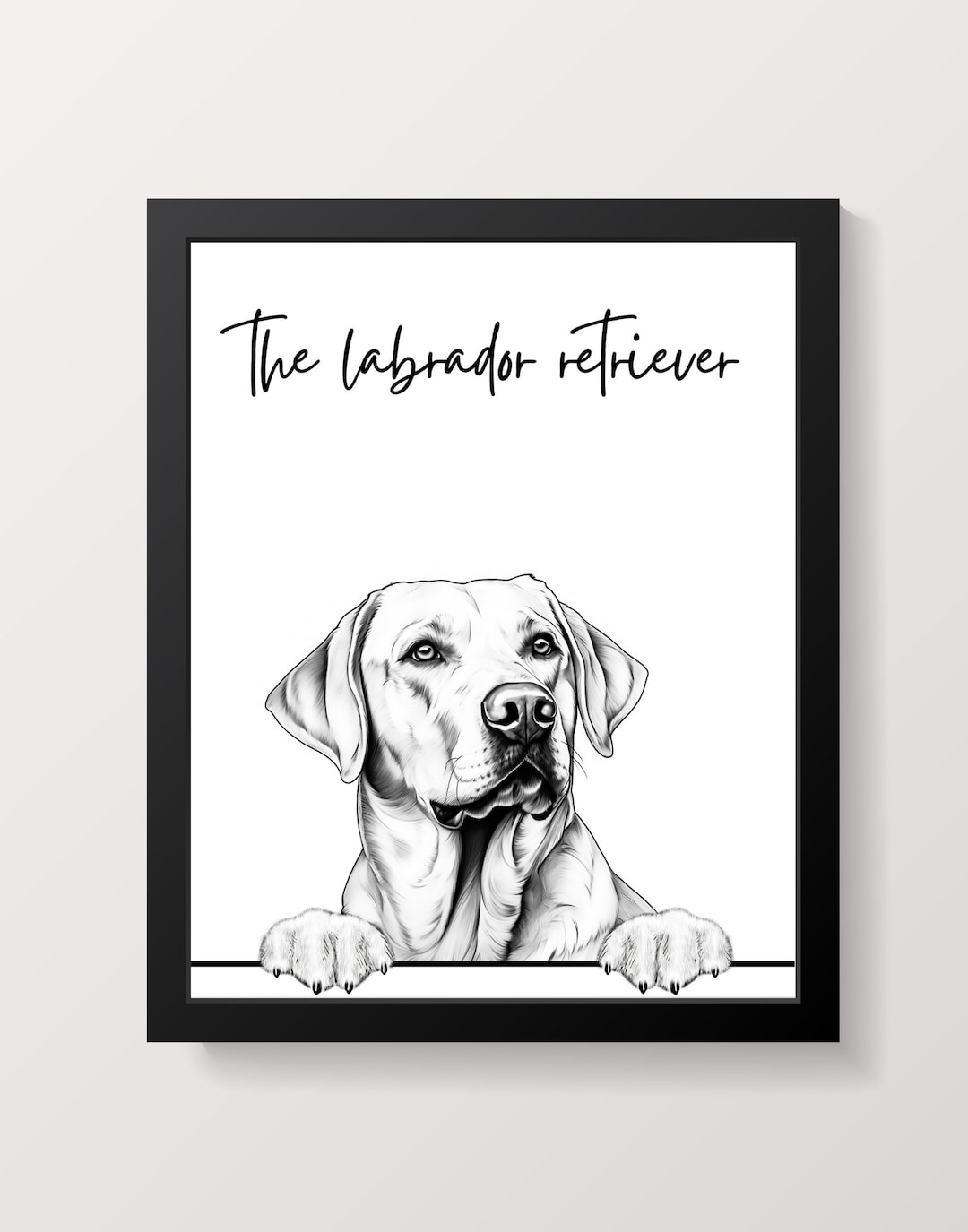 The Labrador Retriever - Printable Art for Download 11x14 - Etsy