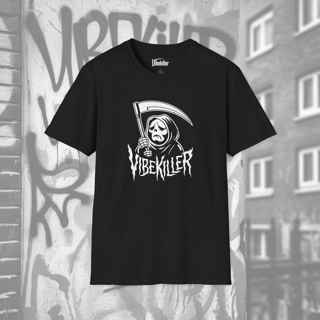 Grim Reaper, Tattoo Tee, Vibekiller, Scythe, Emo T-shirt, Alternative ...