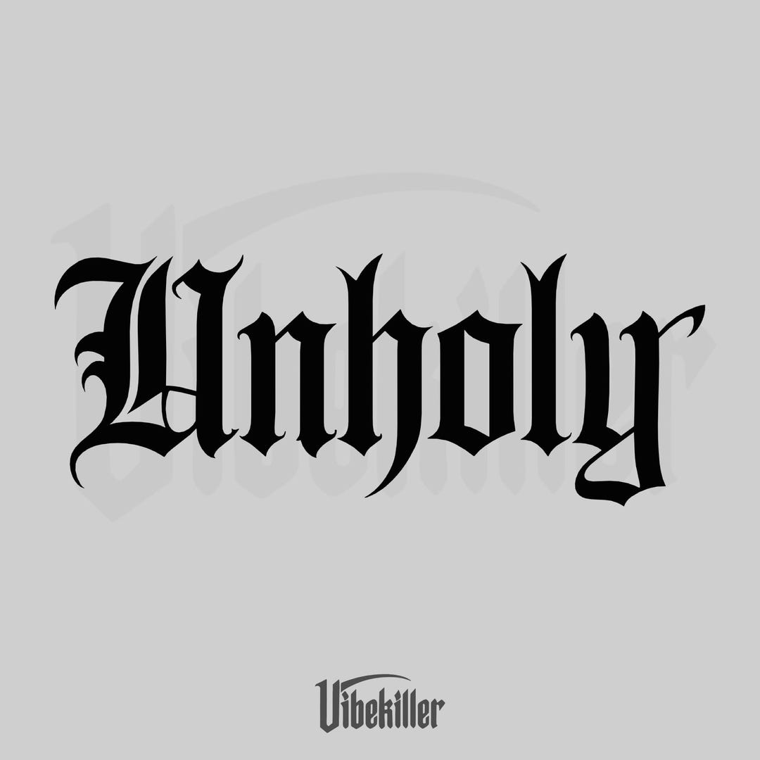Unholy, Devil Design, Anti-religion Design, Unholy Design, Cut File for ...