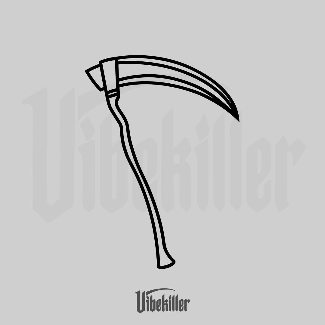 Scythe Tattoo Design: Goth Alt Cut File (SVG, PNG, EPS) - Etsy