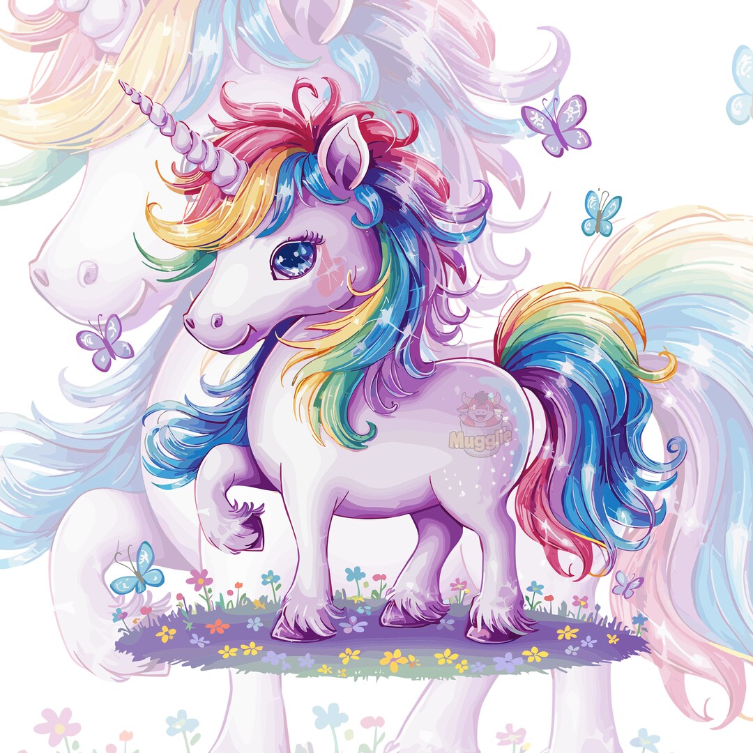 Rainbow Unicorn SVG Unicorn Design Funny Design Cute Design Svg Png ...