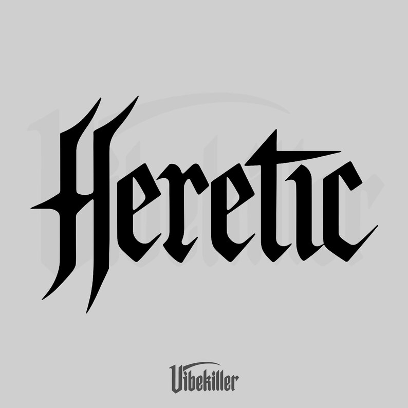 Heretic, Satanic, Goth, Dark Design, Goth Design, Alt Design, Emo ...