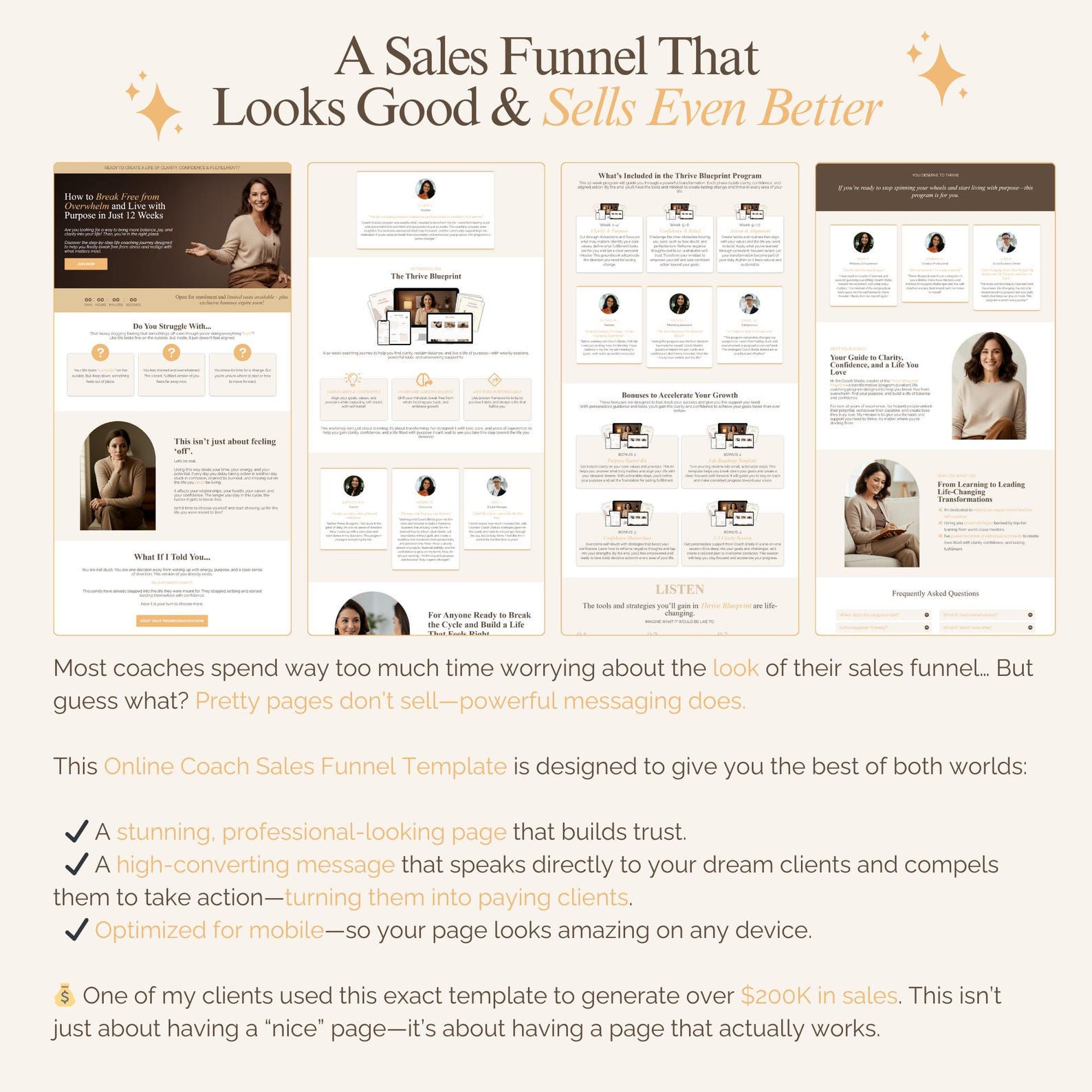 Course Sales Funnel Template: Systeme.io Website (digital Download) - Etsy