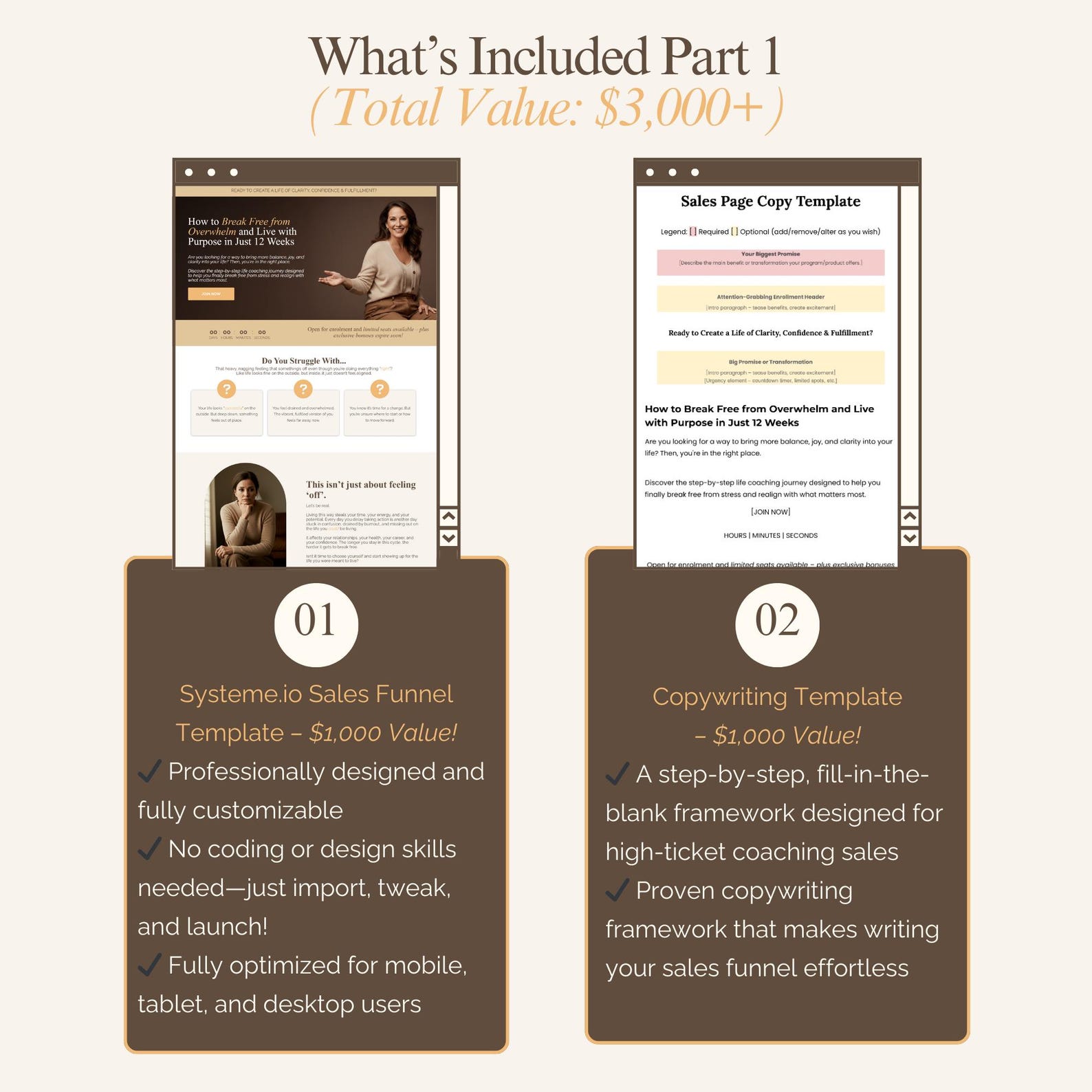 Course Sales Funnel Template: Systeme.io Website (digital Download) - Etsy