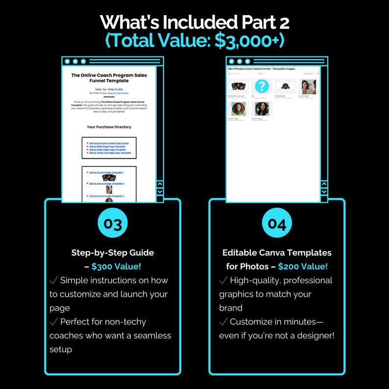 Coach Sales Page Template: Systeme.io Sales Funnel Bundle (digital ...