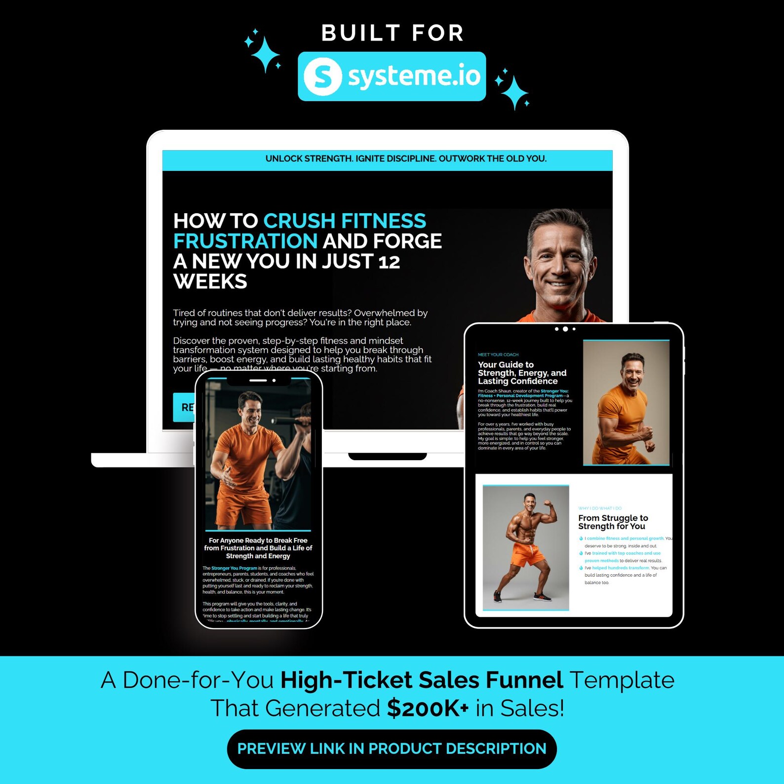 Editable Fitness Coach Workout Program Template | Coach Website ...