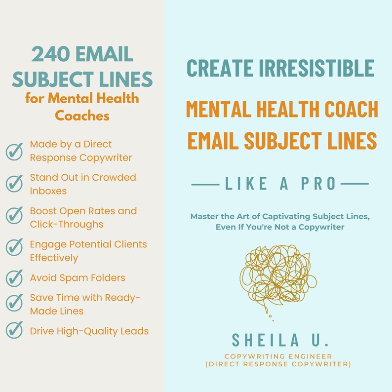 Email Subject Lines for Mental Health Advocate, Mindfulness Coach ...