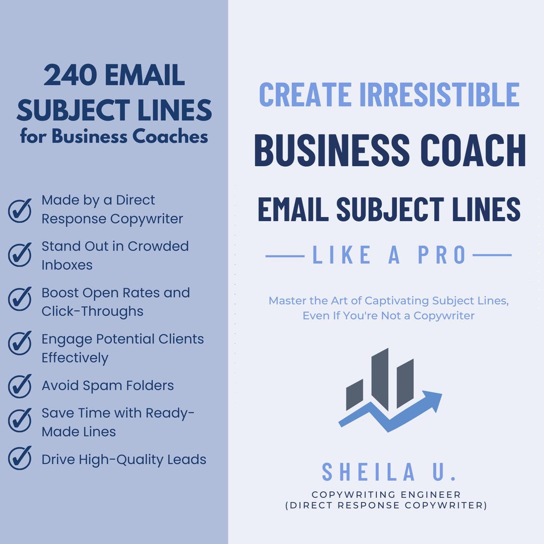 Subject Line Ideas Email Templates for Business Coaching, Business ...