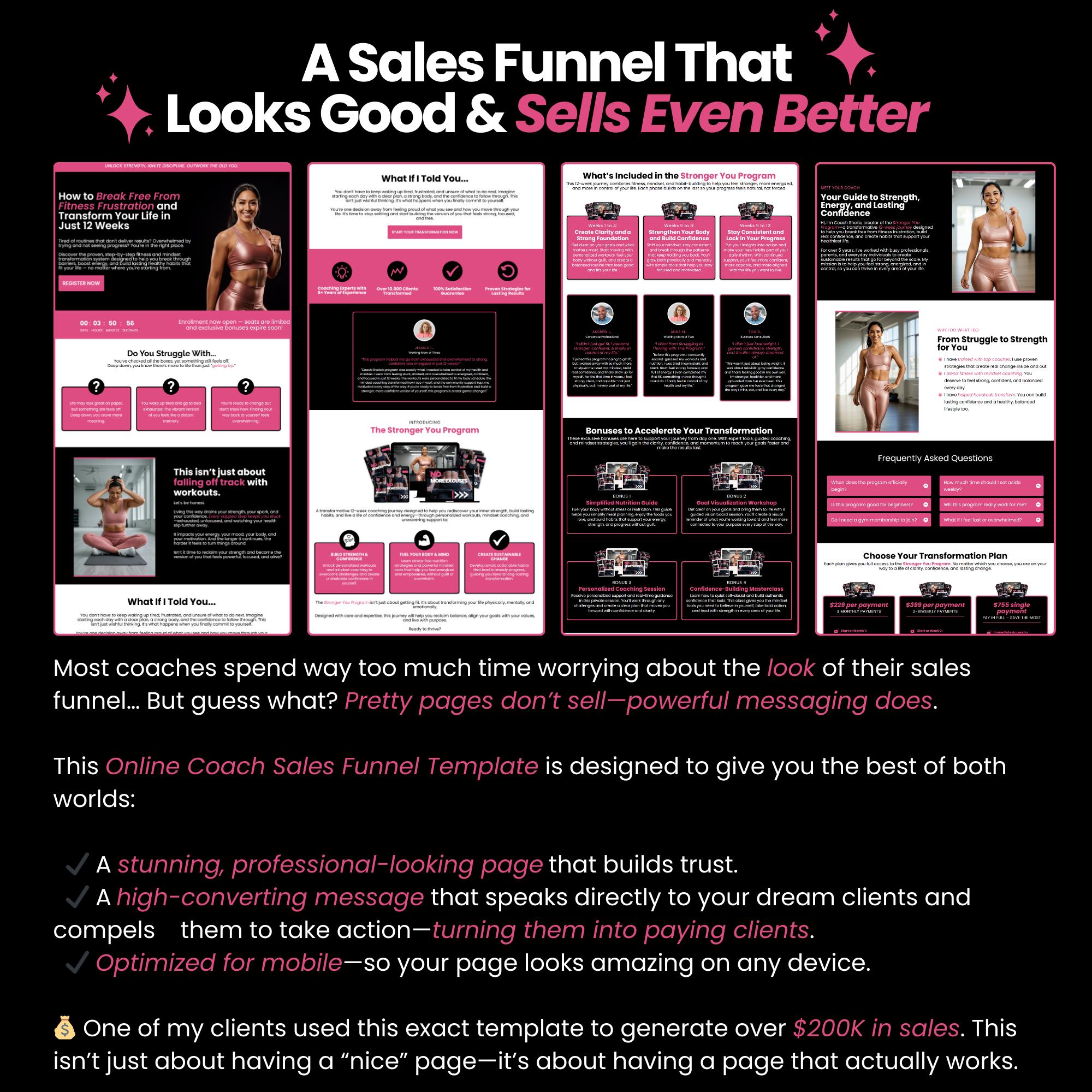 Coaching Sales Funnel Bundle | System Io Sales Funnel Product Page ...