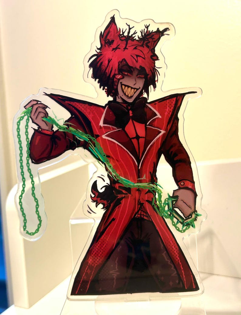 Hazbin Hotel Alastor & Lucifer Spicy Acrylic Standees - Etsy
