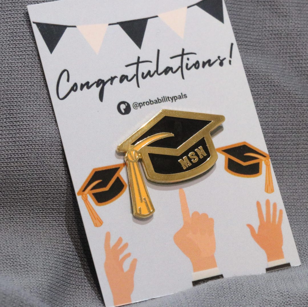 MSN Graduation Cap Enamel Pin: Nursing School Gift - Etsy