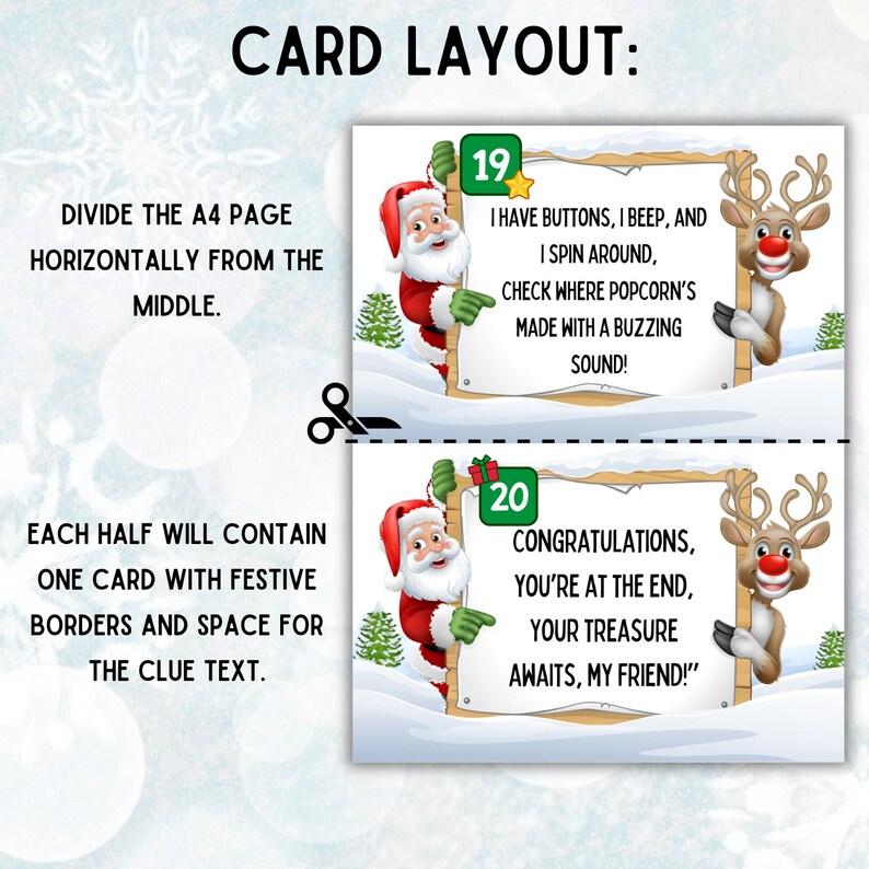 Printable Christmas Scavenger Hunt: Family Holiday Game (PDF) - Etsy