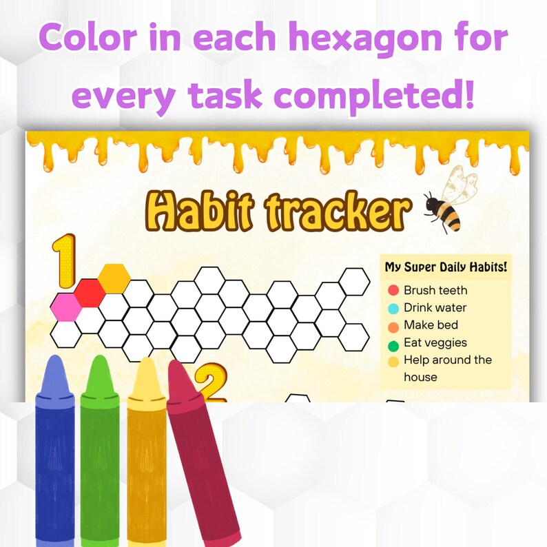 Fun Habit Tracker Templates |tracker Color, Digital Workout Tracker ...