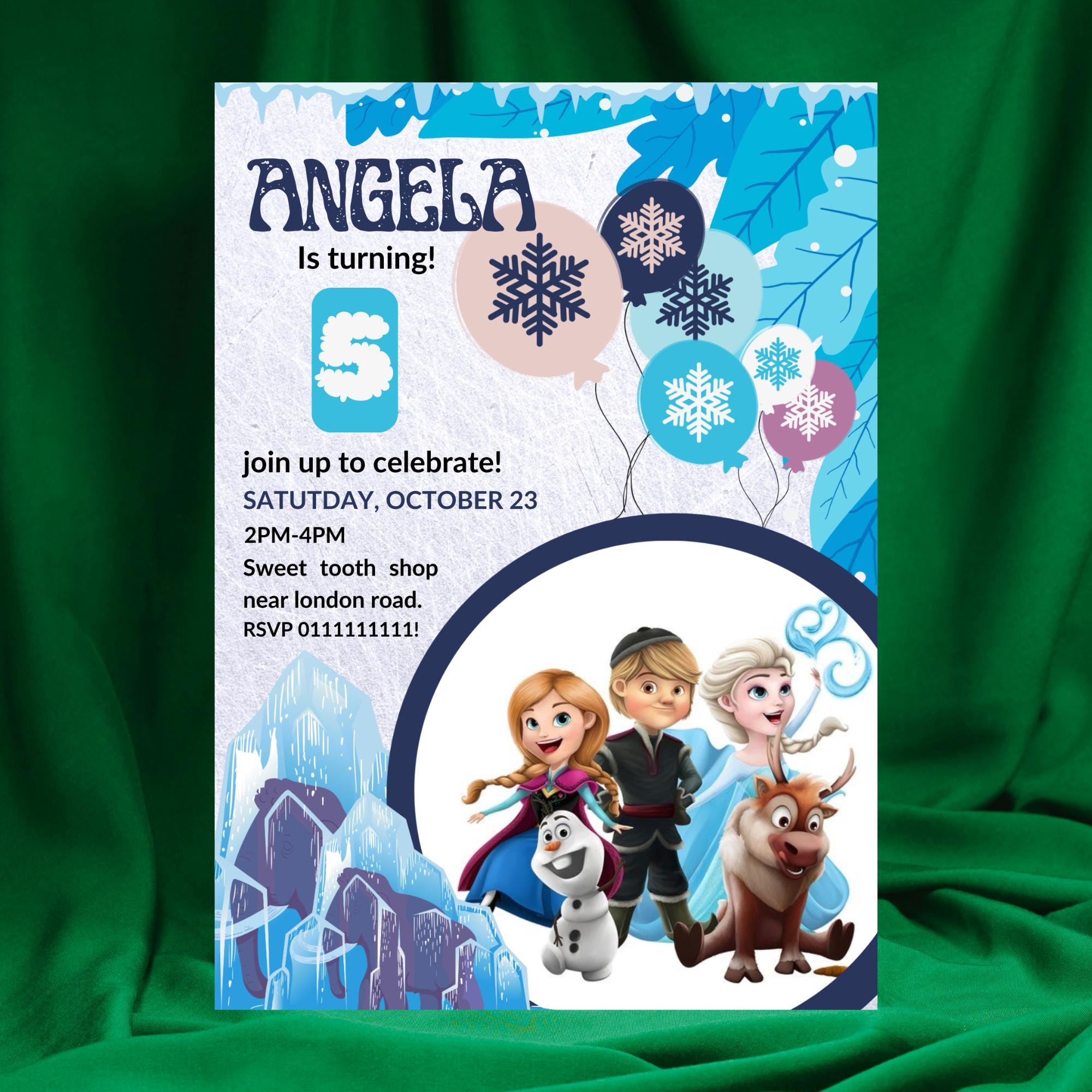 Frozen-themed Birthday Invitation | Personalized Party Invite ...