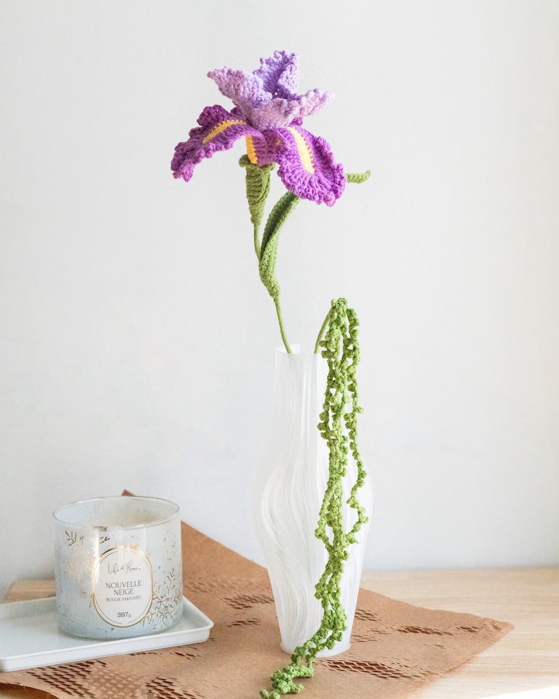 Iris Realistic Crochet Flower: Customized Build-your-own Bouquet and ...