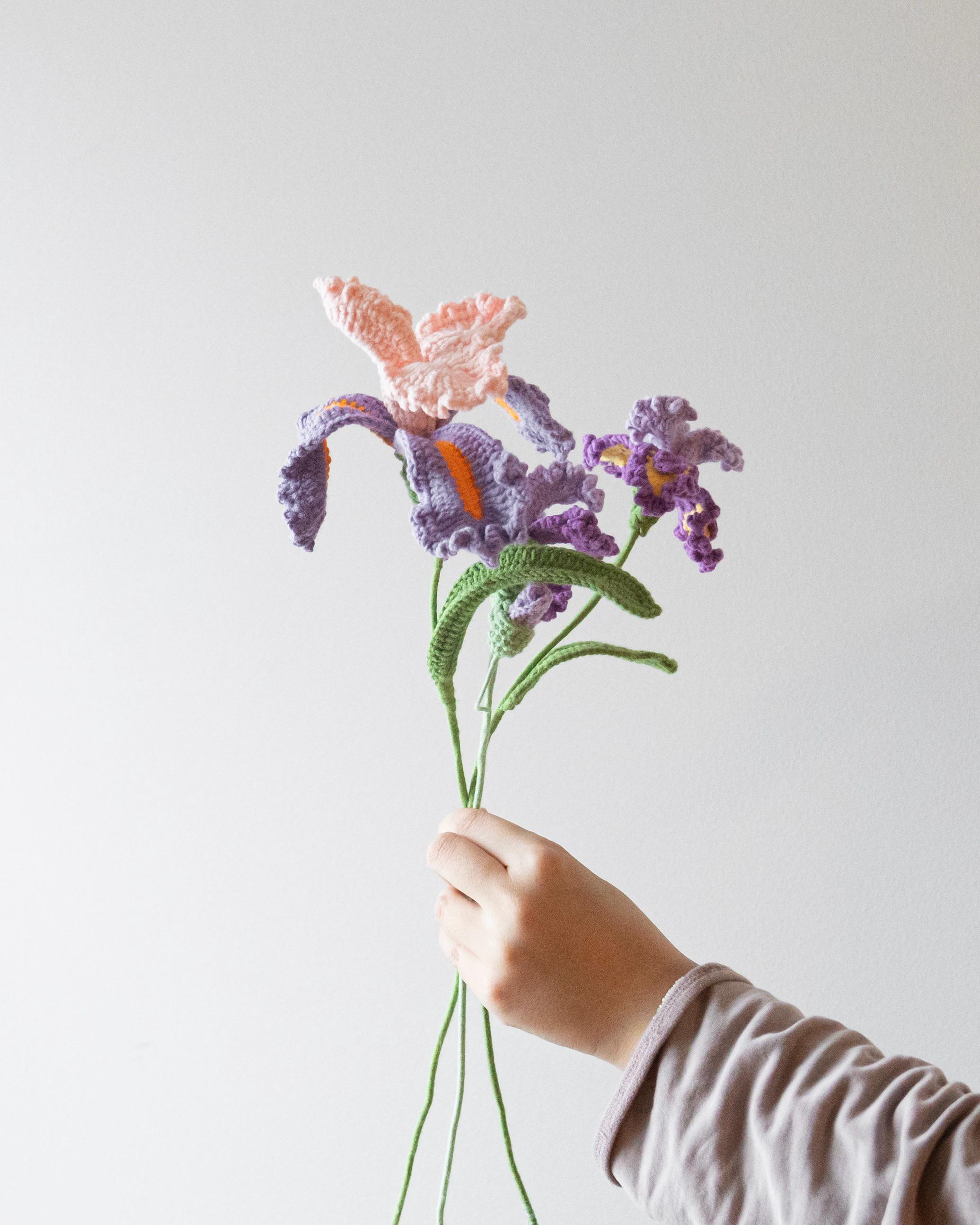Iris Realistic Crochet Flower: Customized Build-your-own Bouquet and ...