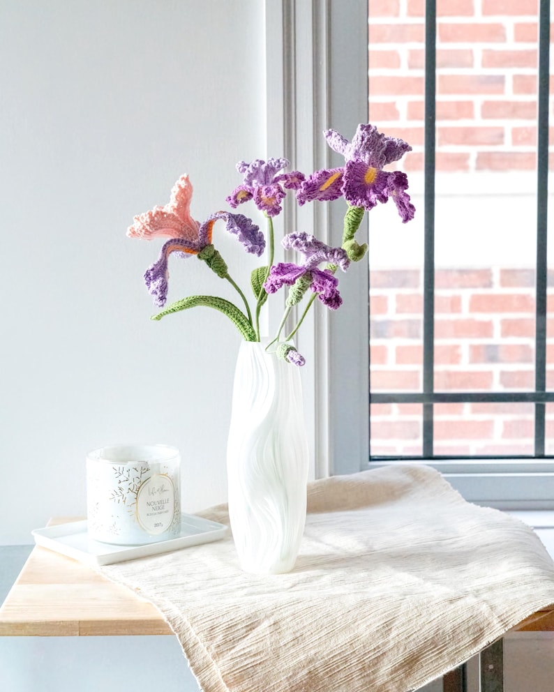 Iris Realistic Crochet Flower: Customized Build-your-own Bouquet and ...