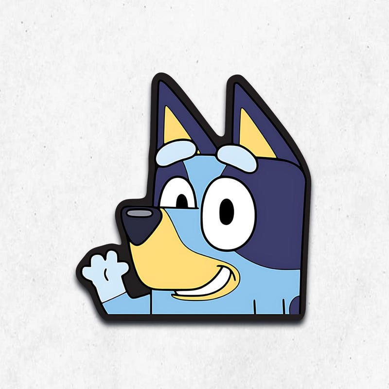 Bluey in a Car Svg - Etsy