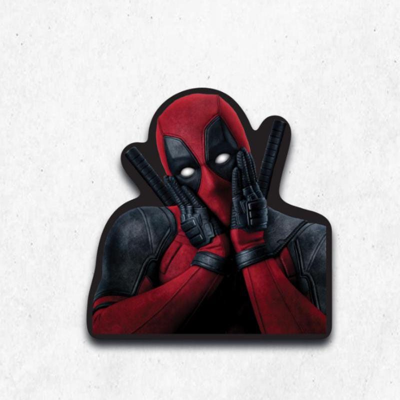 Deadpool Peeker | Vinyl Sticker | Peeker | Peekers | Durable Waterproof ...