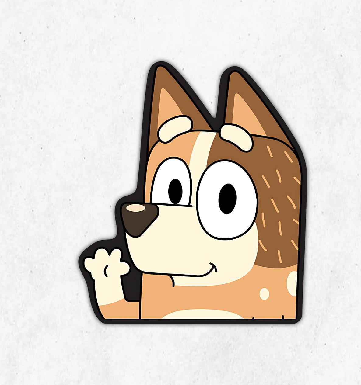 Chilli Heeler Vinyl Sticker | Peeker | Peekers | Durable Waterproof ...