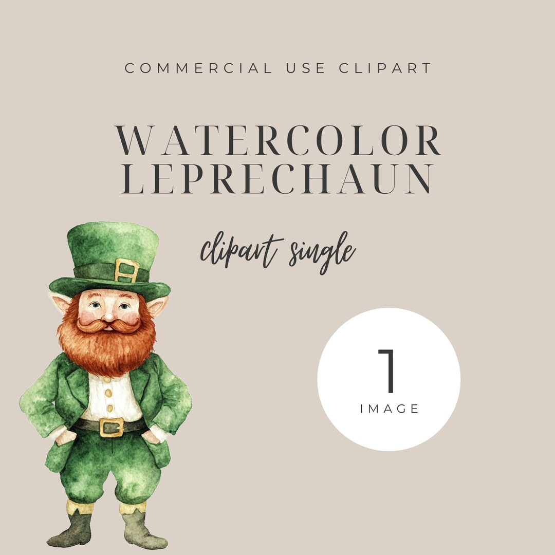 Watercolor Leprechaun Clipart, St Patricks Day Png, Watercolor, St ...