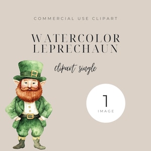 Watercolor Leprechaun Clipart, St Patricks Day Png, Watercolor, St ...