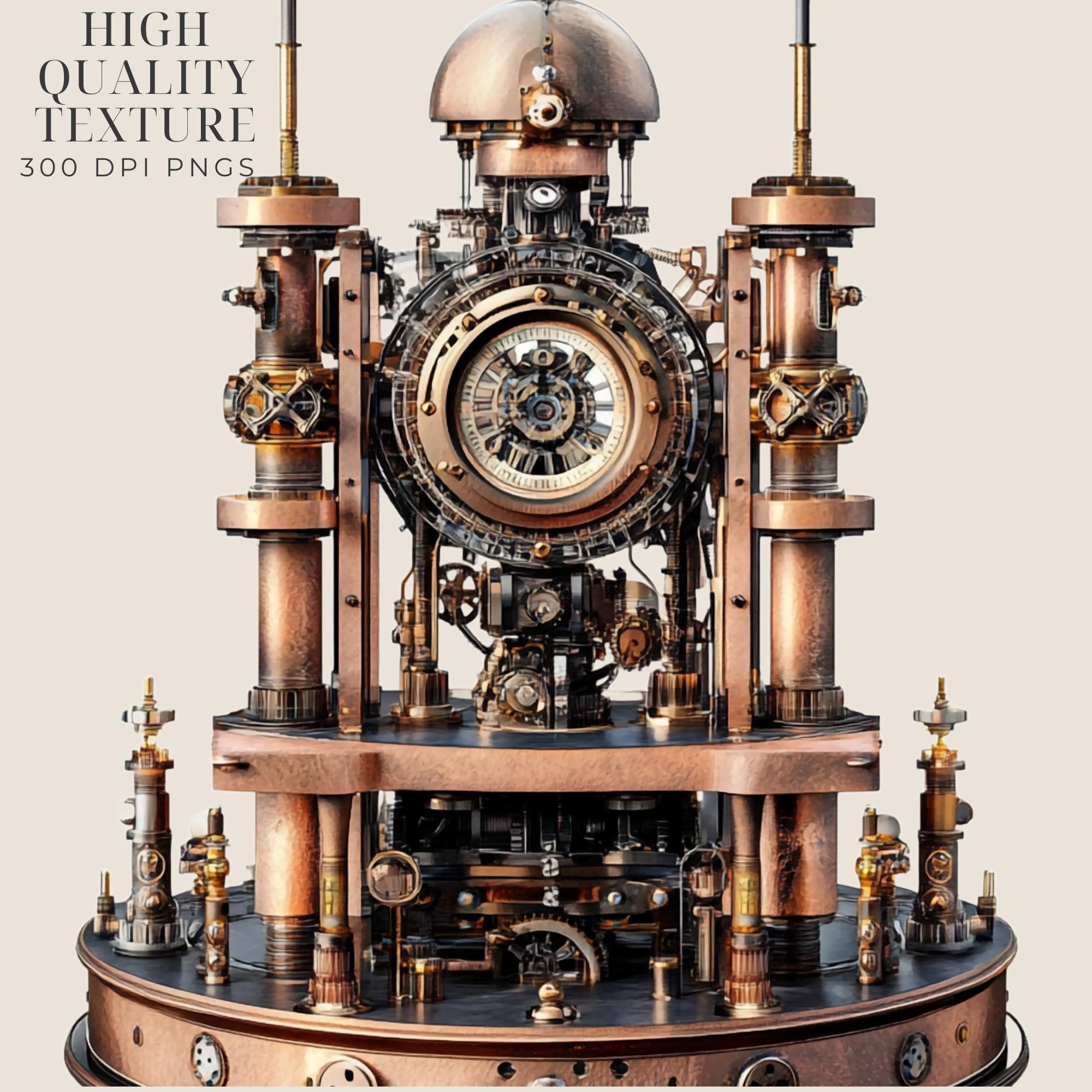 Time Travel Machine Clipart Single Image. 300 DPI, PNG, Transparent ...