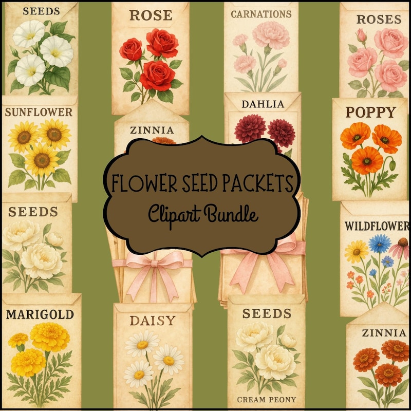 Seed Packet Sticker - Etsy