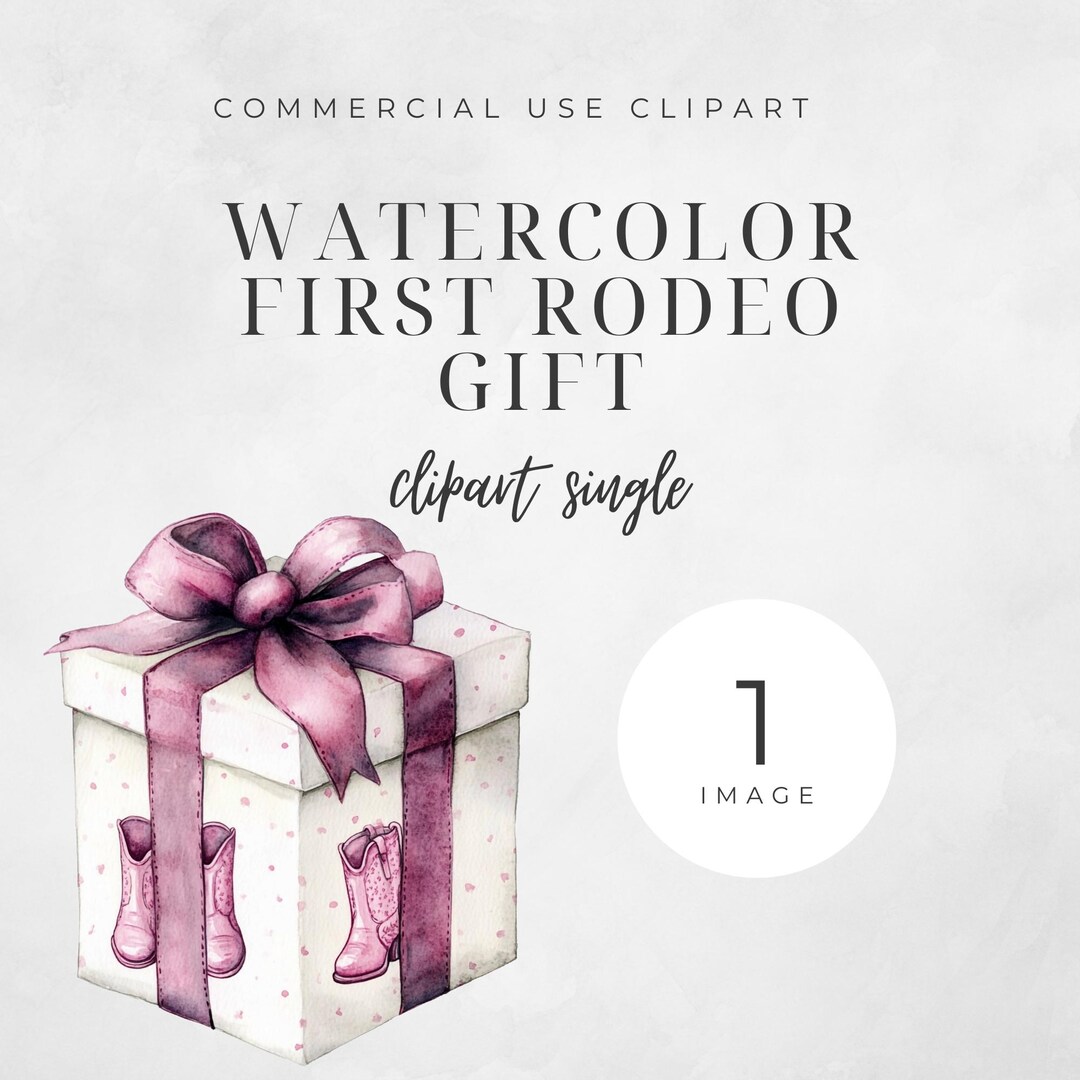 Not My First Rodeo, Watercolor Clipart, Pink Gift Clipart, Cowgirl ...