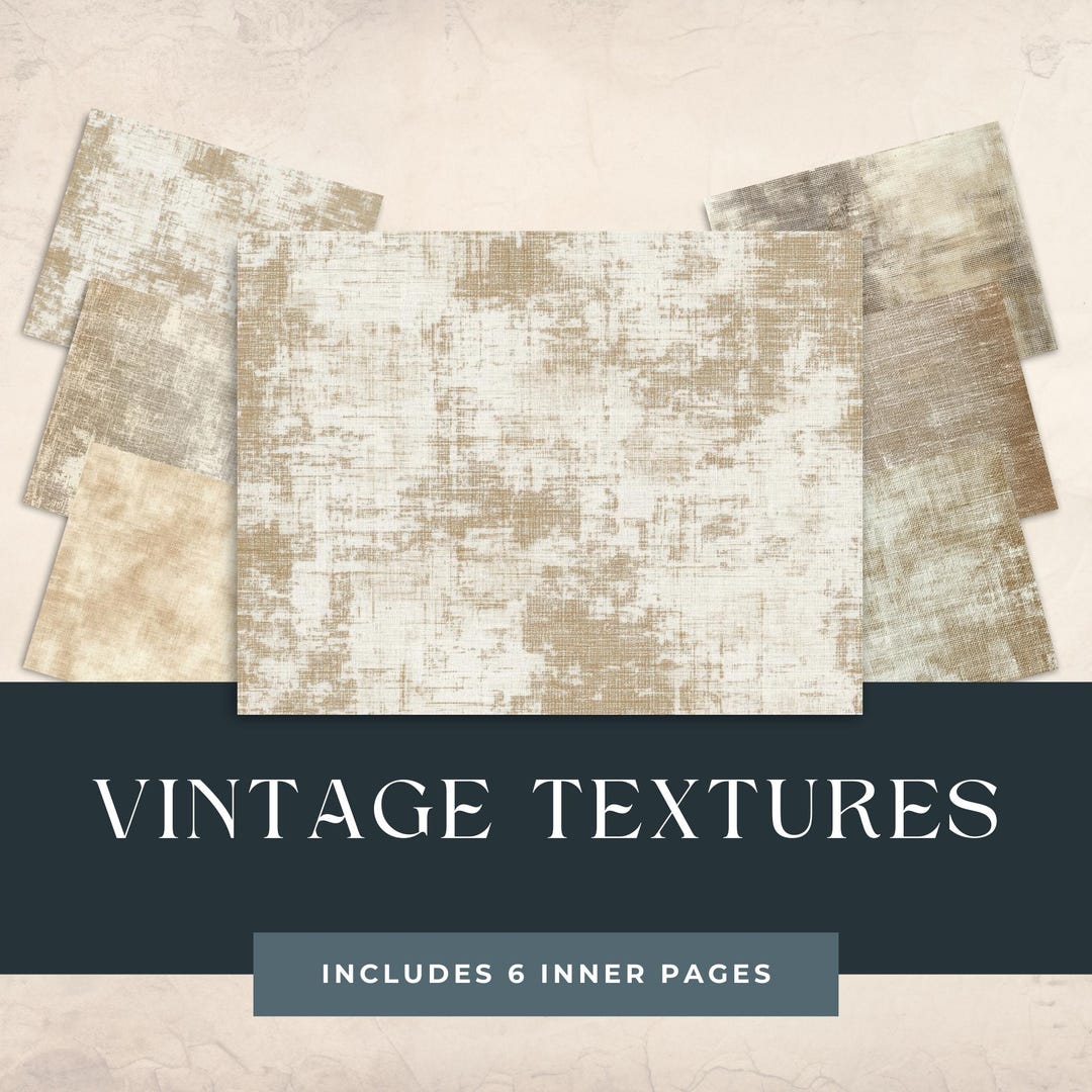 Digital Texture Paper Pack – 6 Printable Textured Backgrounds, 11x8.5 ...