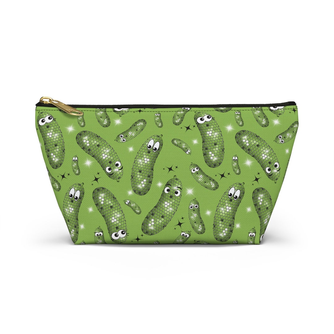 Disco Pickle Accessory Pouch W T-bottom for Trendy Pickle Lover Travel ...