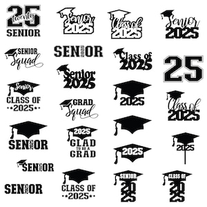 Senior 2025 SVG Bundle, Senior 2025 SVG, Graduation Svg Bundle, Senior ...