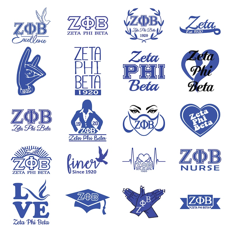 Zeta Phi Beta Sign Svg, 1920 Zeta Phi Beta Sign Svg Bundle, Sorority ...