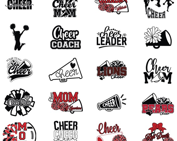 Cheer SVG Bundle, Cheerleading SVG, Cheer Svg, Cheer Squad Svg, Cheer ...