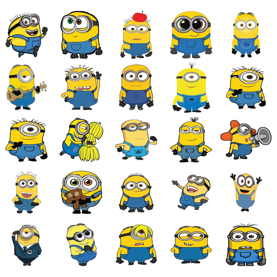 Mega Minions Svg Bundle, Minions Png, Minions Clipart, Despicable Svg ...