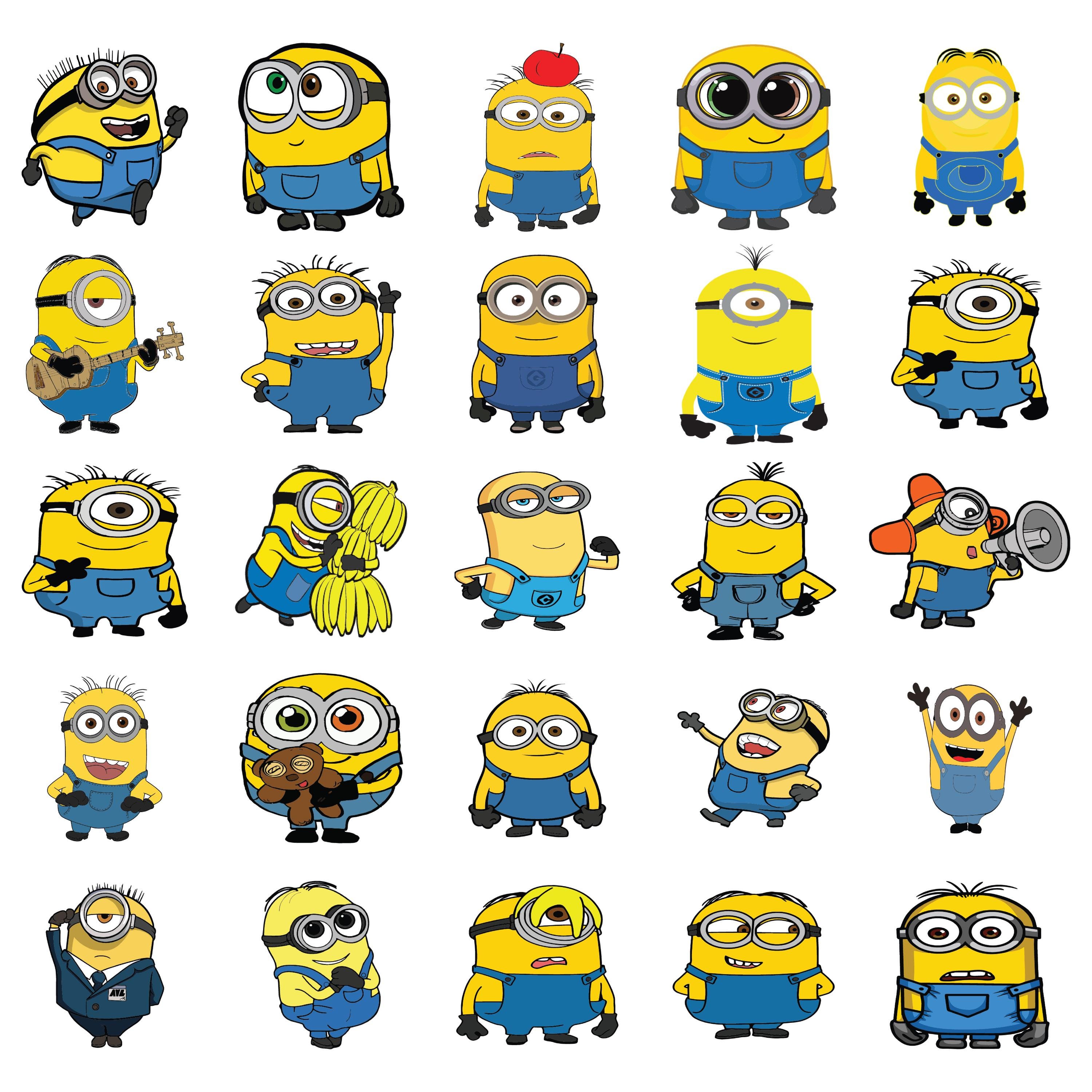 Mega Minions Svg Bundle, Minions Png, Minions Clipart, Despicable Svg ...