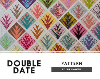 Jen Kingwell Quilt Pattern Double Date - Etsy