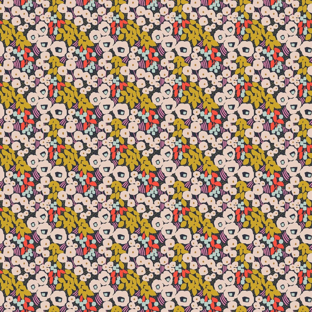 Fleur Rose Water - Flowers for Madeline - Megan Carter - Cotton + Steel ...