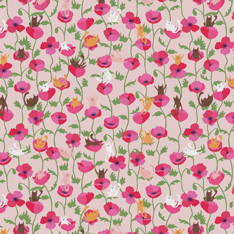 Cats and Daisy Fabrics - Etsy