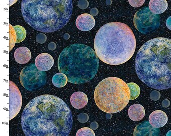 Solar System Fabric Solar System by Shelbyallison Watercolor Solar ...