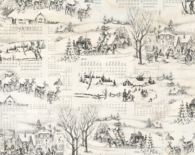 Winter Toile - Holidays Past - Tim Holtz - 100% Quilters Cotton - Etsy