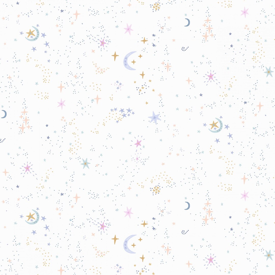 Starry Night White 108 Inch WIDE BACKING - Dear Stella Fabric ...
