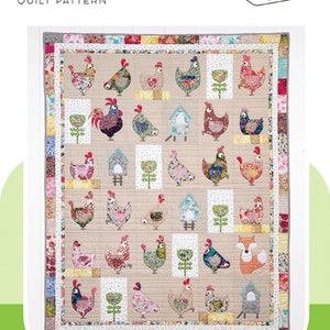 Hen House Applique Quilt Pattern - Claire Turpin Designs - 2 Sizes - Etsy