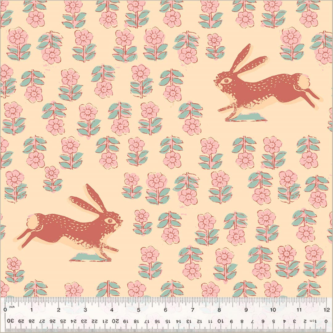 Rabbit Blush 108" WIDEBACK - Heather Ross - Windham Fabrics - Quilters ...
