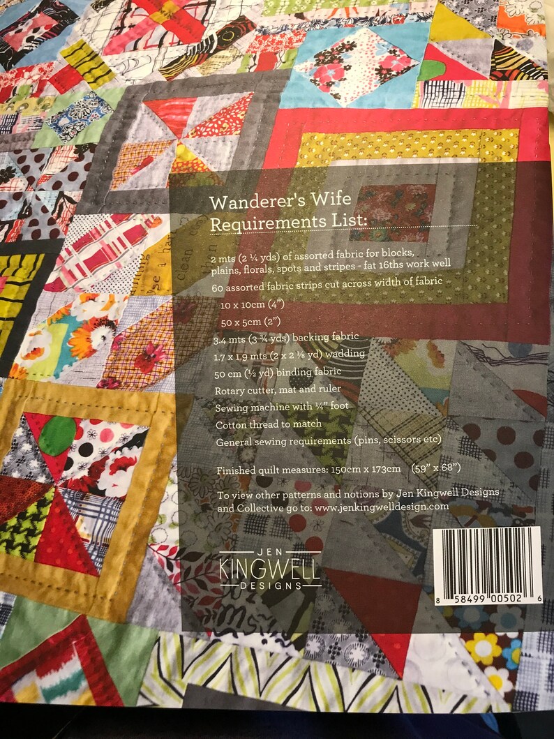 Wander's Wife Quilt Pattern Booklet Jen Kingwell Jen - Etsy